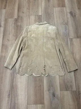 Lord & Taylor | Jackets & Coats | Vtg Lord Taylor Suede Eyelet ...